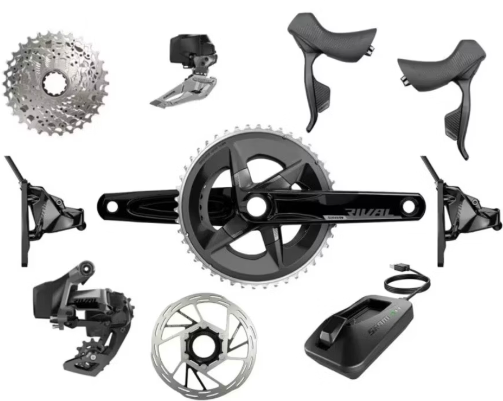 SRAM Rival eTap AXS Hydraulic Disc Brake Groupset OEM – Mackay Cycles